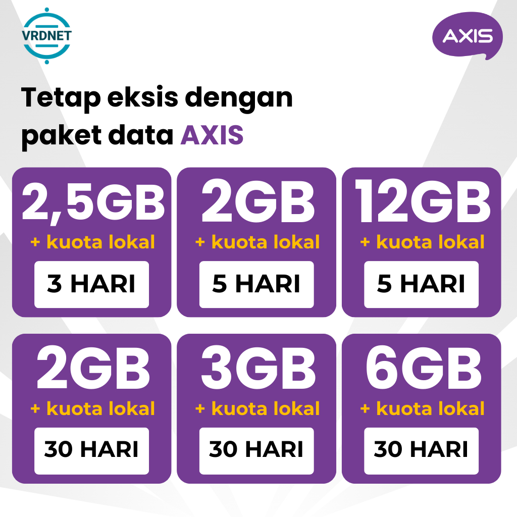 Jual Isi Ulang Kuota Axis Aigo dan Bronet | Shopee Indonesia