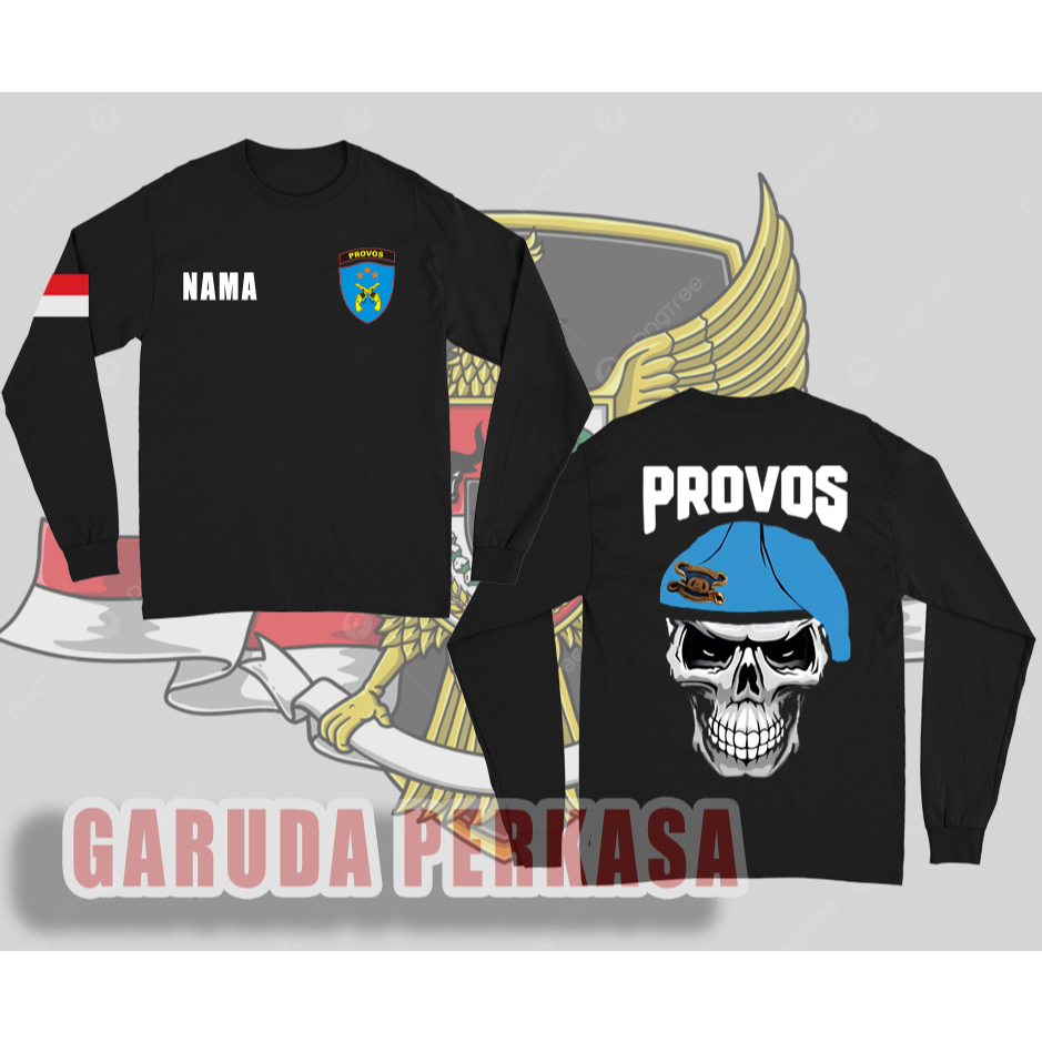 Jual GARUDA PERKASA - KAOS PRIA LENGAN PANJANG PROVOS POLRI BAJU ...