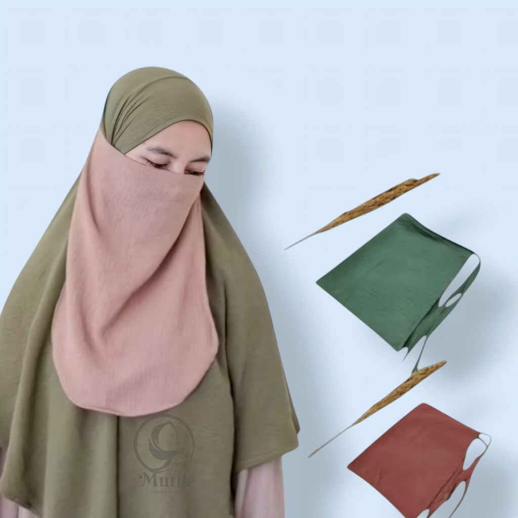 Jual Aksesoris Hijab/Cadar Crinkle Airflow Premium/Franch Niqab Tali Crinkle Airflow Premium ...