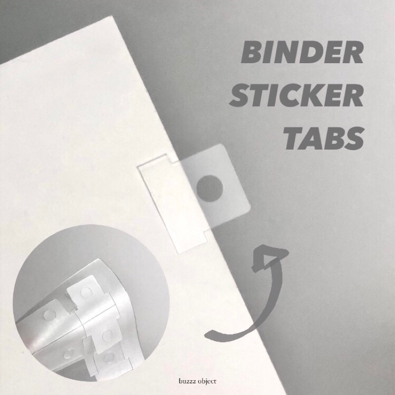 Jual Binder Sticker Tabs Clear Tape Penyimpan Kertas Dokumen | Shopee ...