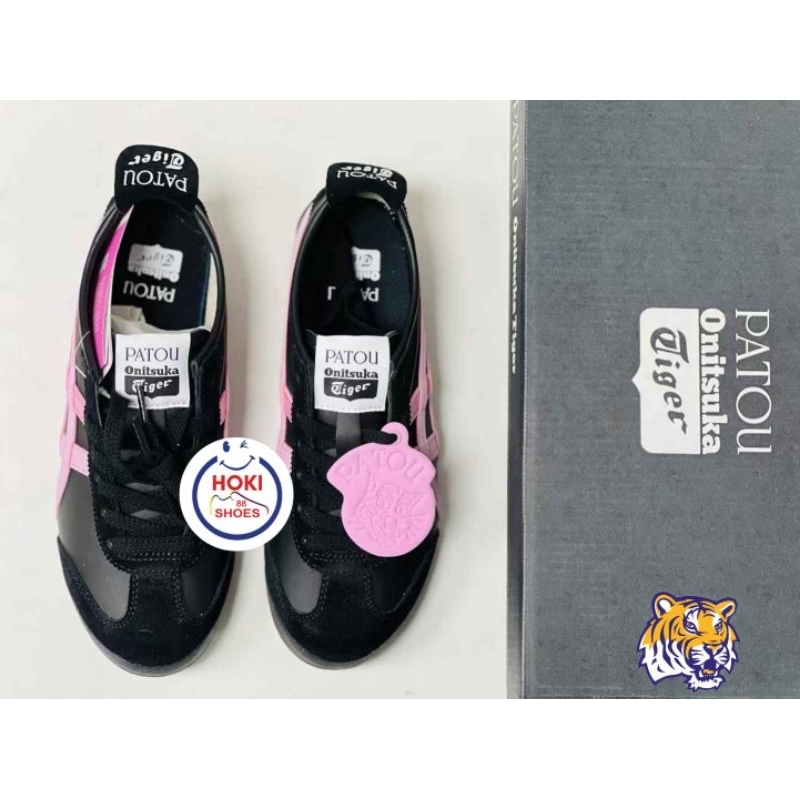 Jual Sepatu Onit X PATOU Leather Black Pink | Shopee Indonesia