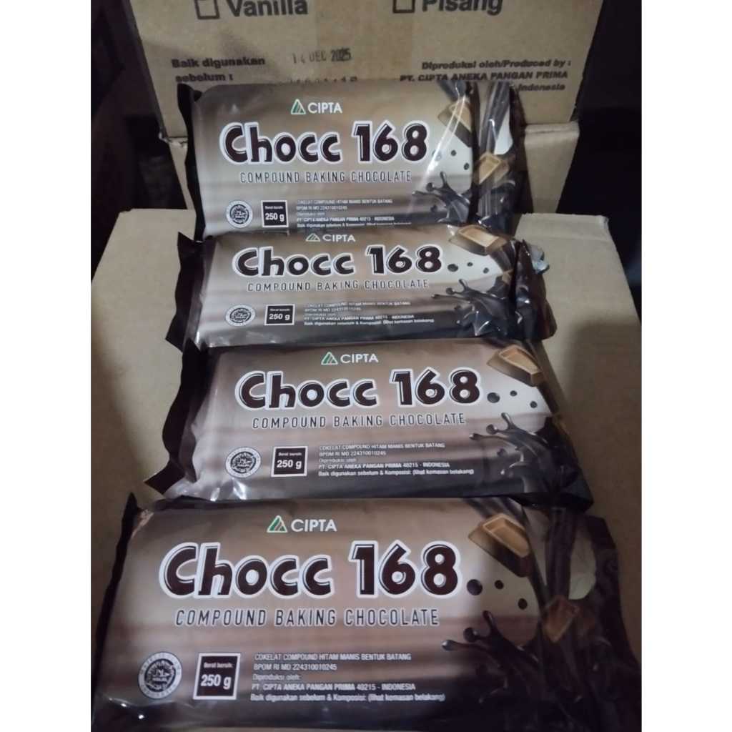 Jual Coklat Kompond Choc 168 250 gram | Shopee Indonesia