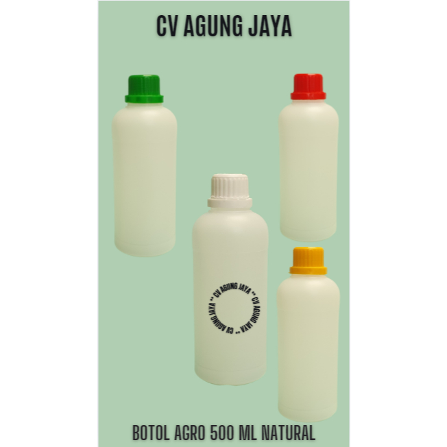 Jual Botol Agro 500 ml Natural 40 g / Botol Pupuk / Botol HDPE | Shopee ...