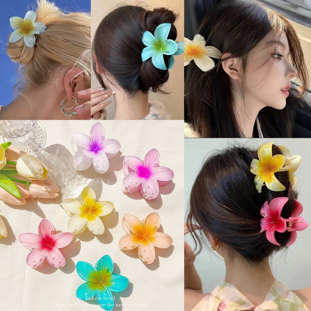 Jual Jepitan Rambut Bunga Jepit Rambut Bunga Kamboja Jepit Poni ...