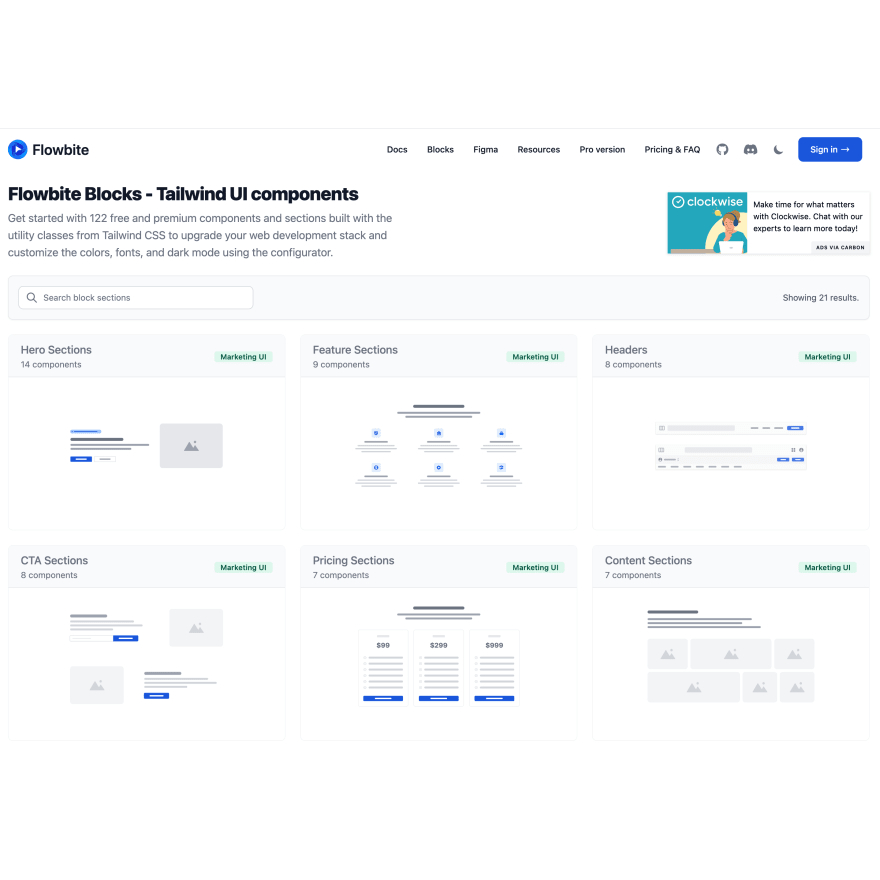 Jual Flowbite Blocks - Tailwind UI components | Shopee Indonesia
