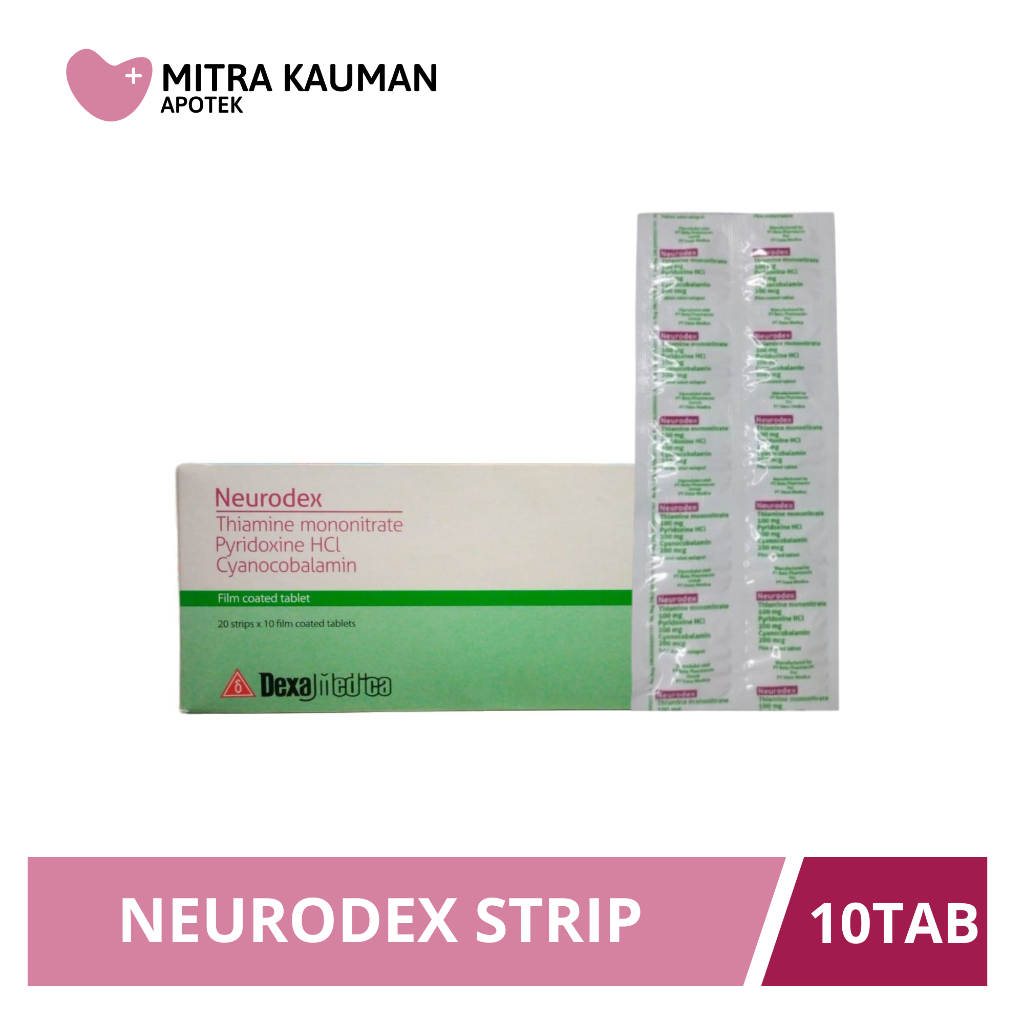 Jual Neurodex 10 Tablet - Mengatasi Kekurangan Vitamin B1, B6, dan B12 ...