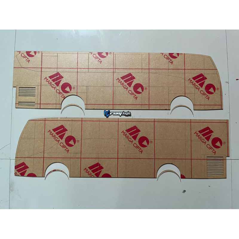 Jual Body Samping Akrilik Miniatur Bus Jetbus 5 SHD 1:20 Masking Luar ...
