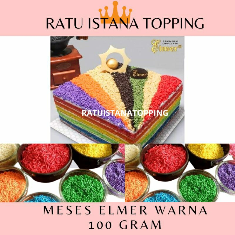 Jual ELMER MESES WARNA WARNI 100 GRAM RAINBOW MESES CERES | Shopee ...