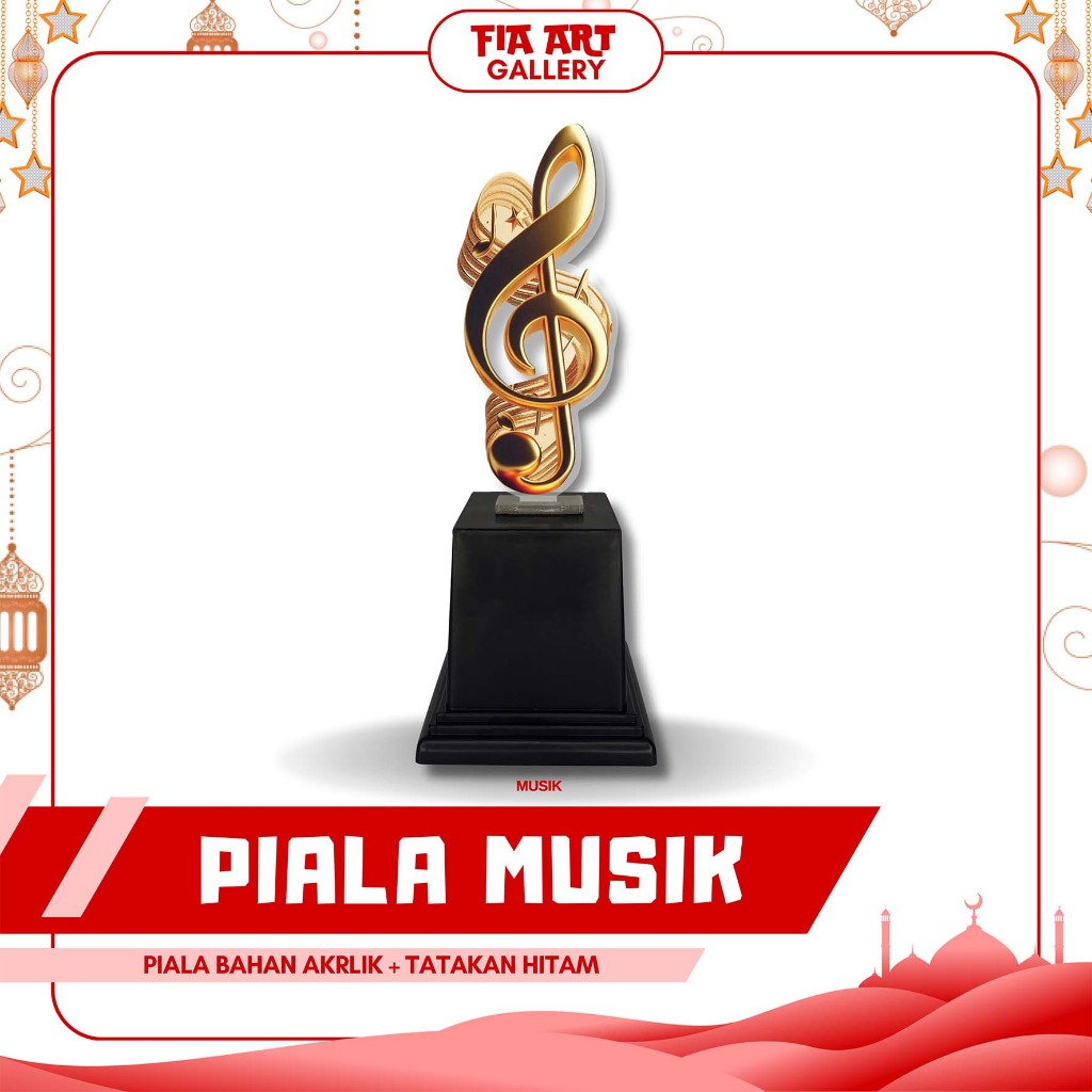 Jual Piala Akrilik Music Souvenir Hadiah Lomba Paduan Suara, Musik ...