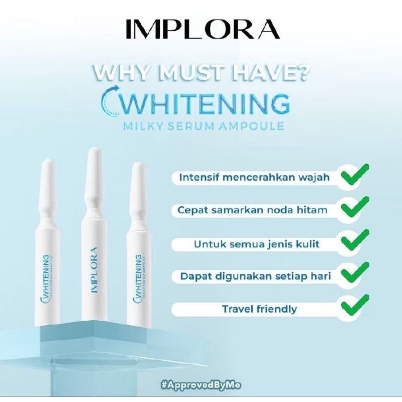 Jual Impora Whitening Milk Serum Ampoule | Shopee Indonesia