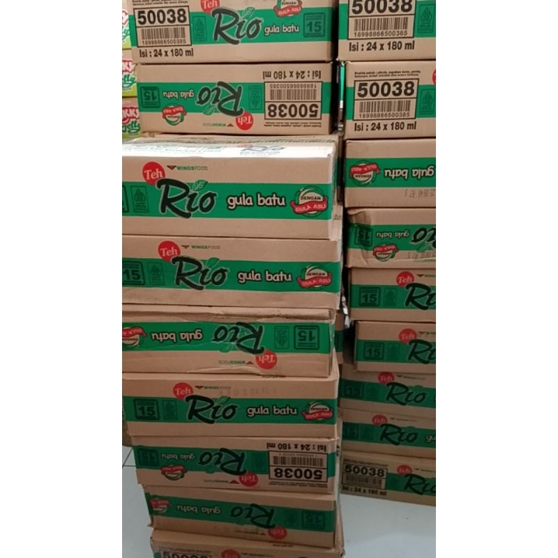 Jual Teh Rio gula batu 1 dus | Shopee Indonesia