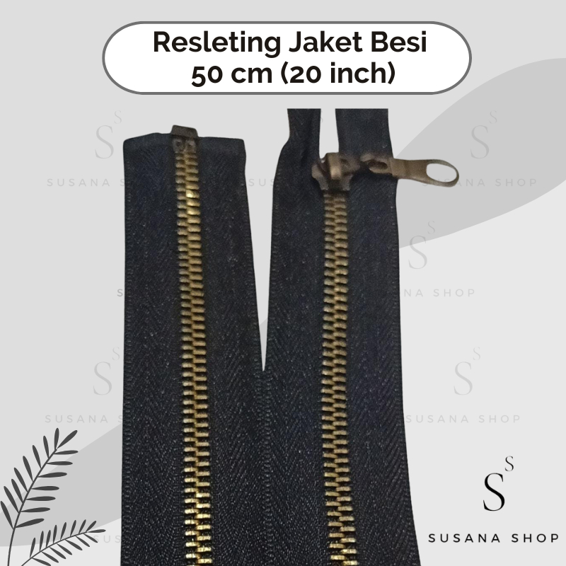 Jual Resleting Jaket Besi 50cm (20 inch) / Resleting Jaket Besi STANDARD 50 cm 20 inch | Shopee ...