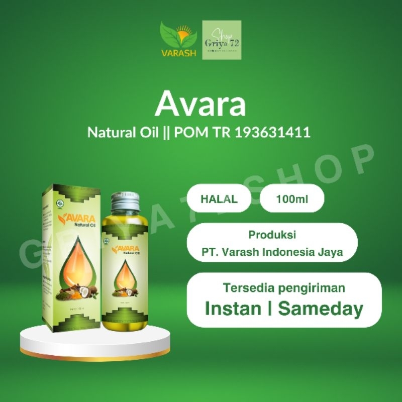 Jual Varash - Avara Natural Oil - Minyak Pijat Bayi - Minyak Herbal Urut Bayi - Minyak Bayi ...