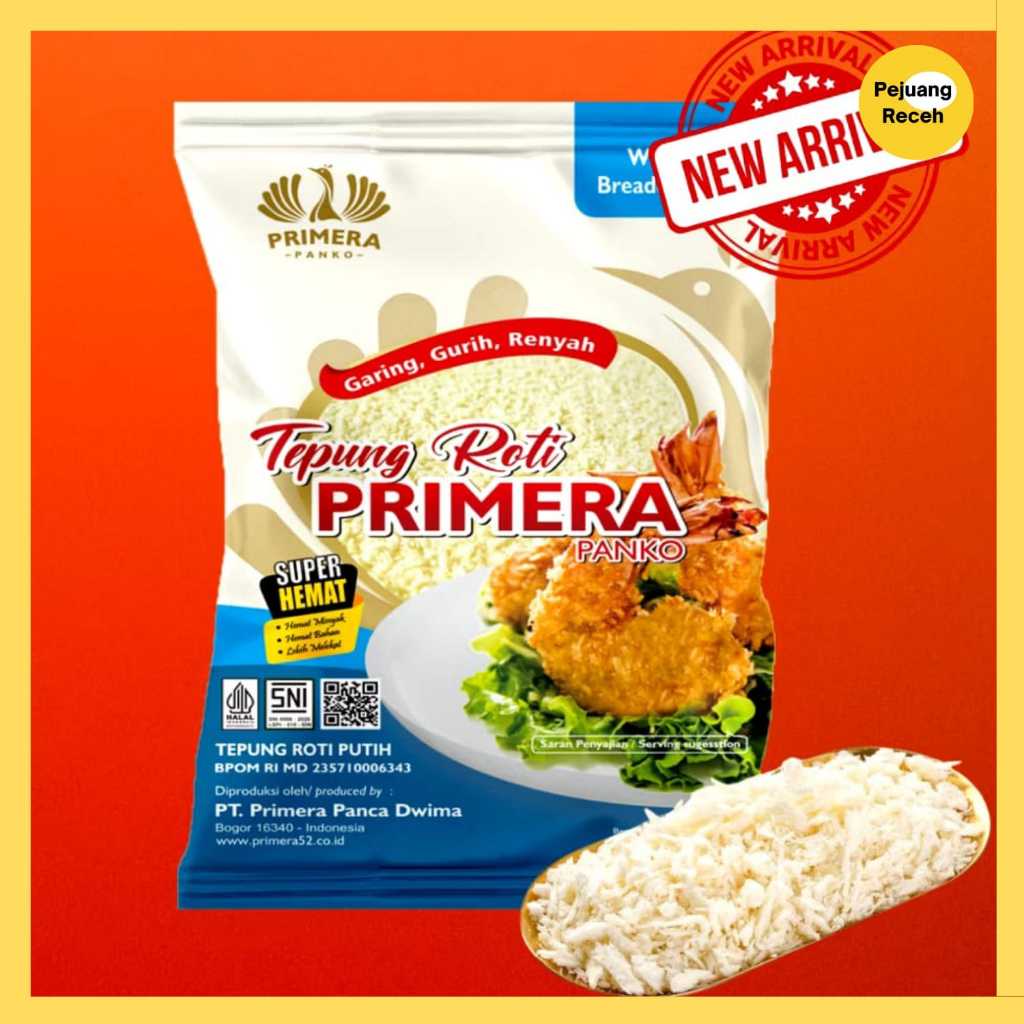 Jual PRIMERA BREAD CRUMB PANKO 900Gr WHITE - TEPUNG ROTI INSTAN DALAM ...