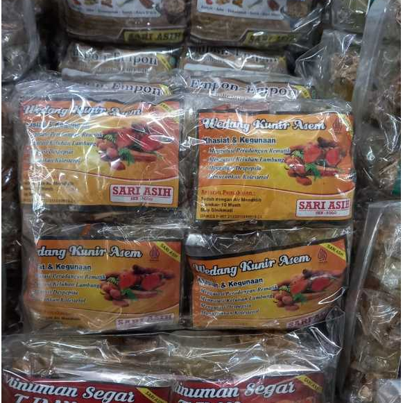 Jual Wedang Kunir Asem Sari Asih Original Khas Solo (1 Pack isi 10 Bks ...