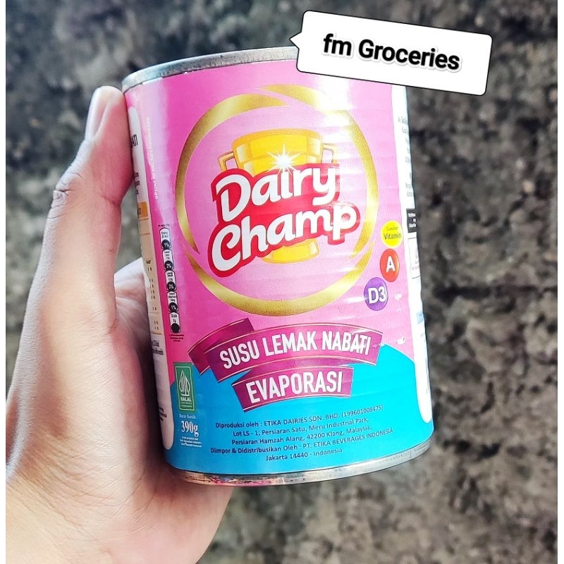 Jual Dairy Champ Susu Evaporasi 390g | Shopee Indonesia
