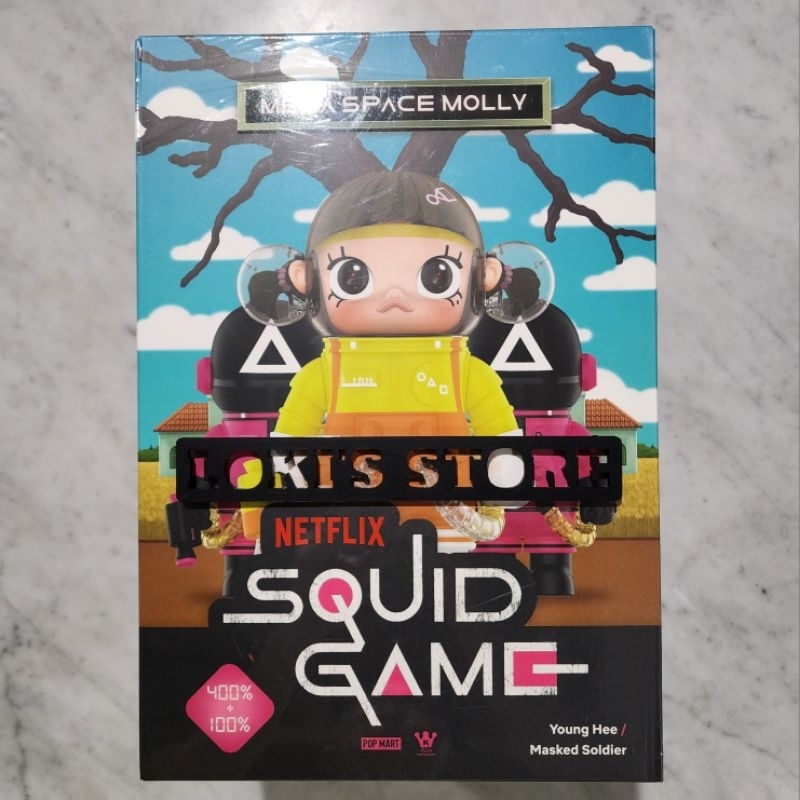 Jual MEGA SPACE MOLLY 400%+100% Squid Game Pop mart (Original) | Shopee ...