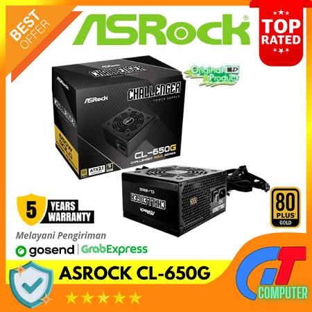 Jual ASRock CL-650G 650W 80 PLUS GOLD Certified | Shopee Indonesia