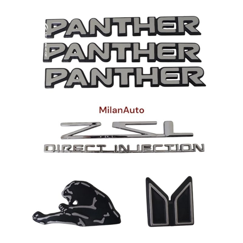 Jual Emblem logo mobil panther lama set/Isuzu panther | Shopee Indonesia