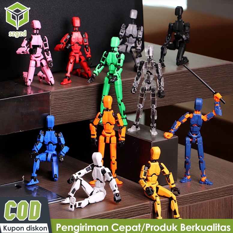 Jual Ready Stock Szgzd Articulated 3D Printed Statue Mainan boneka 3D ...