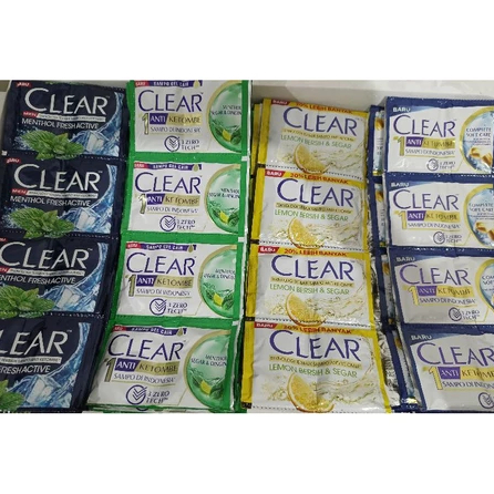 Jual Clear shampoo sachet 9ml X 12pcs | Shopee Indonesia