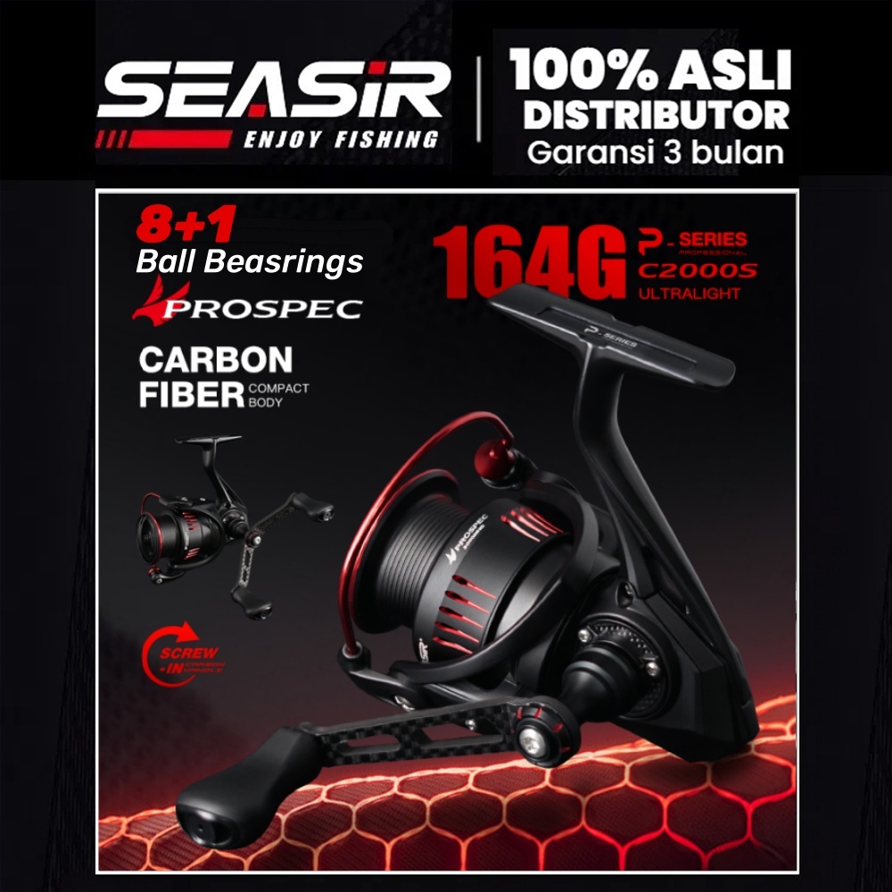 Jual Reel Pancing SEASIR Prospec Reel Pancing Putar Reel Spinning Air Laut Ultra Light Lemparan ...