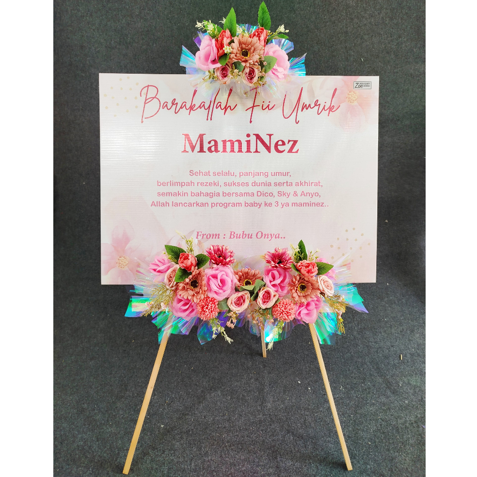 Jual [TIDAK PO] FLOWER BOARD MDF / Papan Bunga Anniversary / Grand ...