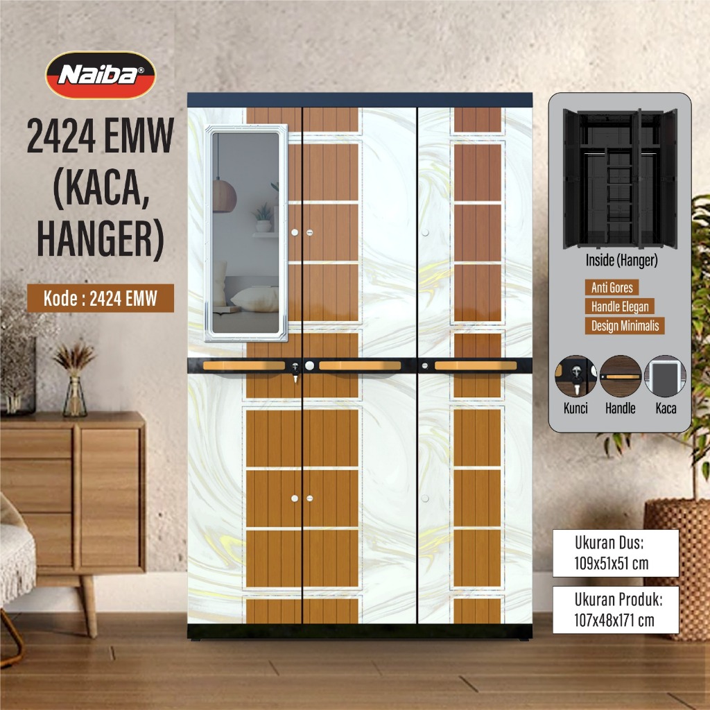 Jual NAIBA FIT - LEMARI PLASTIK GANTUNG MEGA MSC NAIBA FIT (INSTANT ...