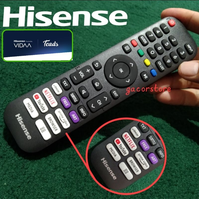 Jual K remot HISENSE vidaa vida smart E4 E5 E6K 32A4h 32E4H SERIEs ...