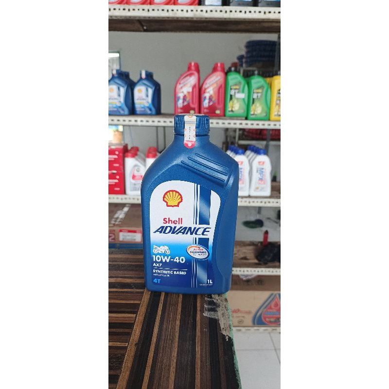 Jual Oli Mesin Shell Advance AX7 10-40 1 Liter ..Oli Motor Sport ...
