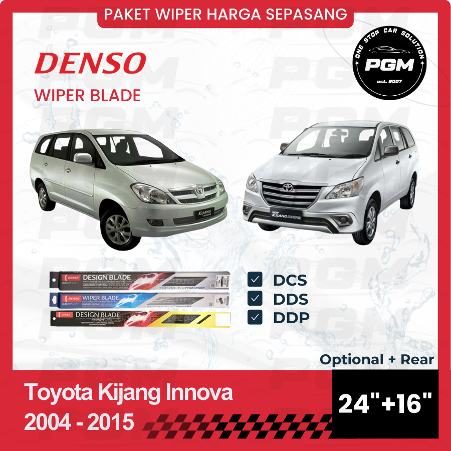 Jual Wiper Depan Kijang Innova Denso 24"+16" (2pcs) | Shopee Indonesia
