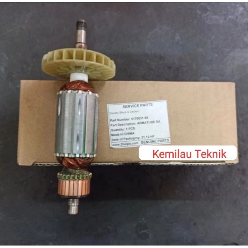 Jual Armature Rotor Angker Mesin Gerinda Black Decker G650 Angle ...