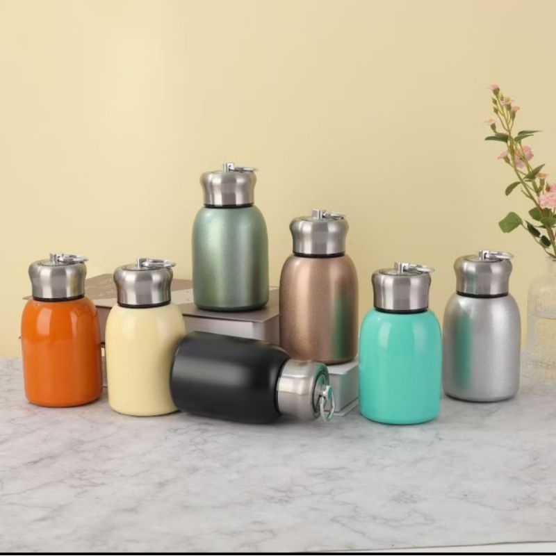 Jual Termos Mini 280 ML Tumbler Stainless Steel Botol Minum Air Panas Dingin Thermos My Bottle ...