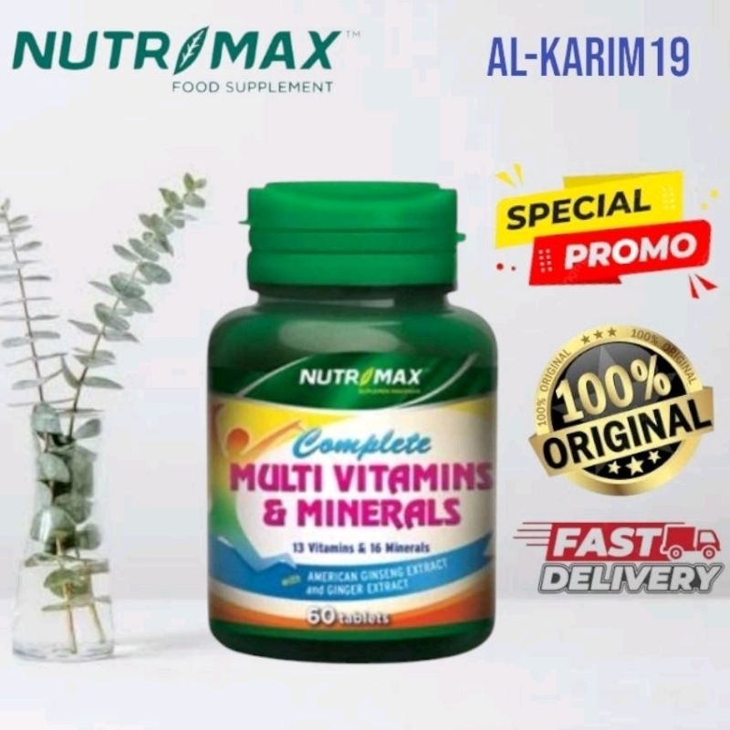 Jual Nutrimax Complete multivitamin isi 60 Tablet - Suplemen kesehatan | Shopee Indonesia