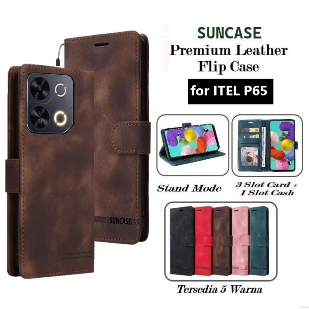 Jual Casing ITEL P65 model flip buka tutup case kulit ada tempat foto ...