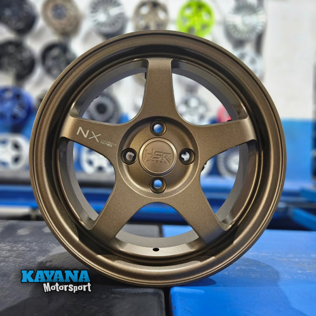 Jual Velg Mobil R15 Jazz Mobilio Sigra Yaris Velg HSR Kailolo R15 Pcd 4x100 Lebar 65 Bronze ...