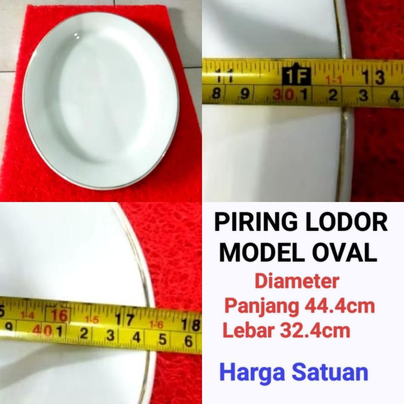 Jual piring keramik piring lodor piring prasmanan piring lauk OVAL ...