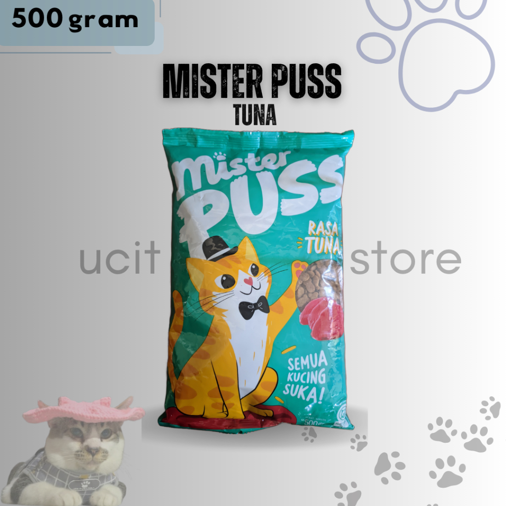 Jual Mister Puss Adult Tuna 500gram "Dry Food Cat" | Shopee Indonesia