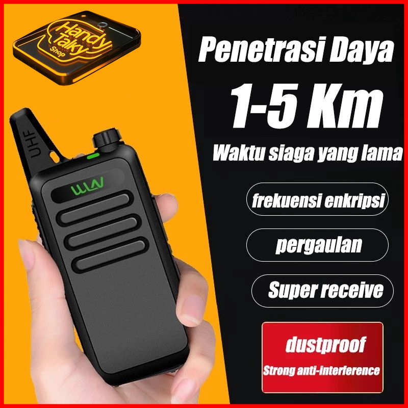 Jual HT WLAN Walkie Talkie WLN C1 UHF Handy Talky Two way Radio C1 400-470Mhz 16 Channel Walkie ...