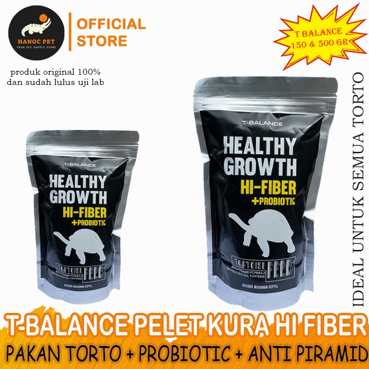 Jual Pakan Tortoise Kura Darat Pelet High Fiber T Balance Probiotic ...