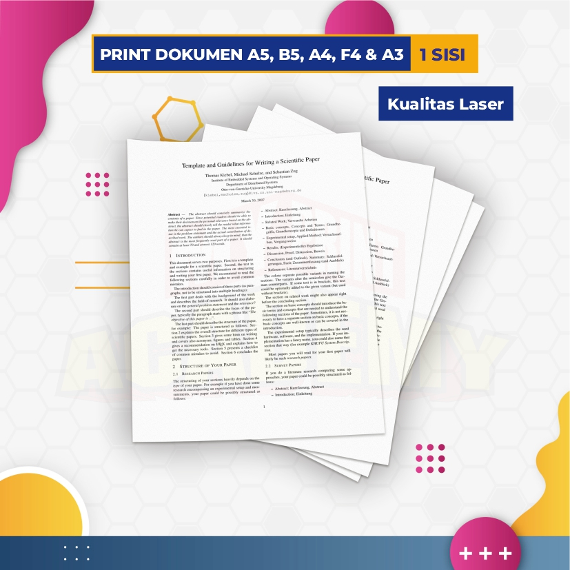 Jual PRINT DOKUMEN CETAK DOKUMEN 1 SISI KUALITAS LASER B/W A5 A4 B5 F4 ...