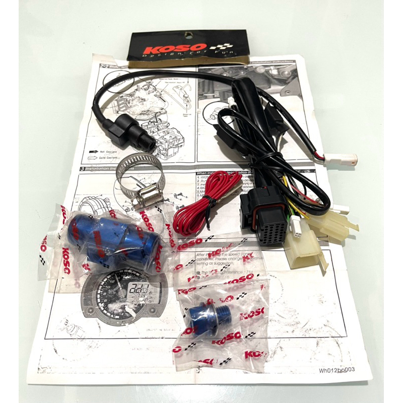 Jual Kabel Kit Set | Sensor suhu ninja 250R untuk speedo koso RX2N original Koso | Shopee Indonesia