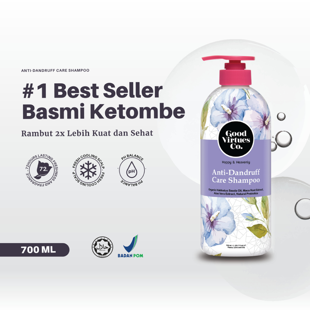 Jual Good Virtues Co Anti-Dandruff Care Shampoo 700ml | Shampo Anti ...