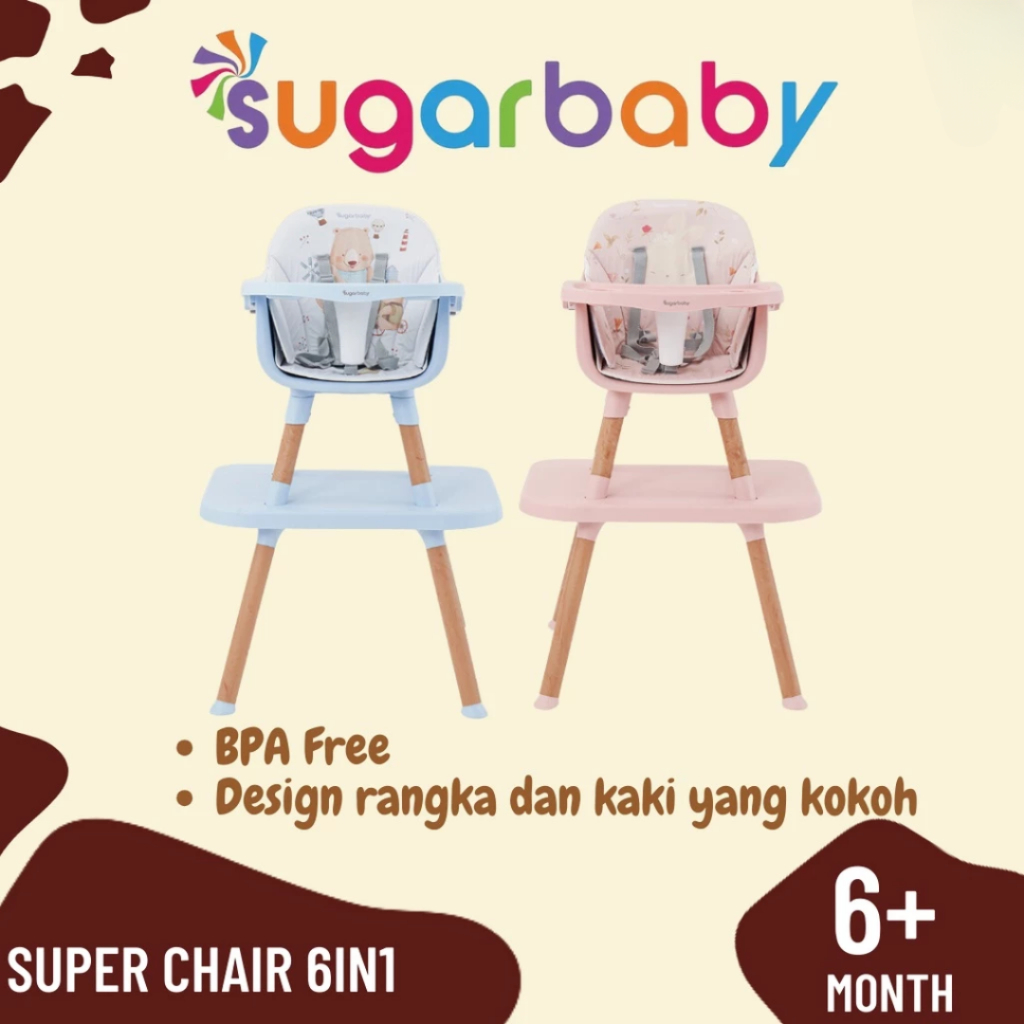 Jual Sugar Baby Super Chair 6in1 - Kursi Bayi - Bangku Bayi - Kursi ...