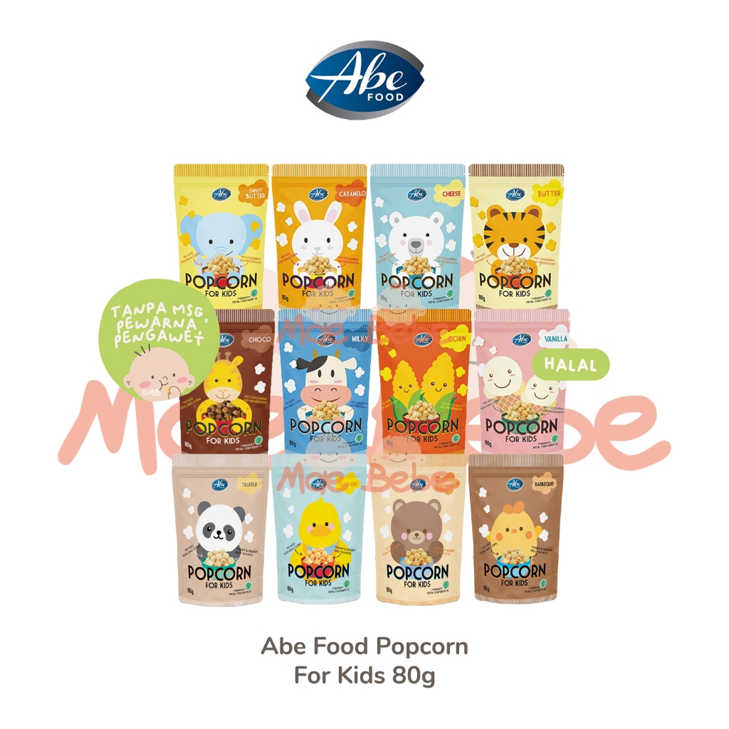 Jual Abe Food Popcorn for Kids Snack Berondong Jagung Cemilan Anak ...
