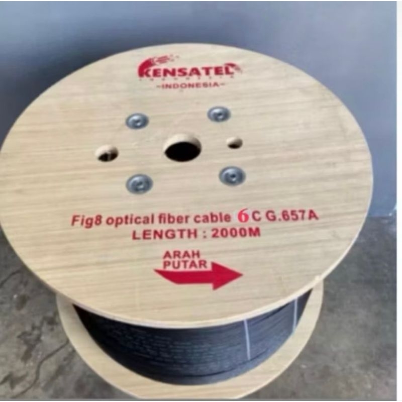 Jual Kabel Fiber Optik 6 Core Figure 8 Mek Kensatel 2000M | Shopee ...