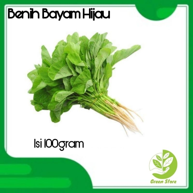 Jual Benih Bayam Hijau 100gr/Bibit Bayam Hijau 100gr/Kemasan 100gr ...