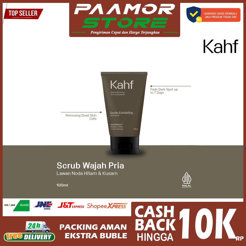 Jual Kahf Gentle Exfoliating Face Scrub 100 ml - Sabun Wajah Pria ...