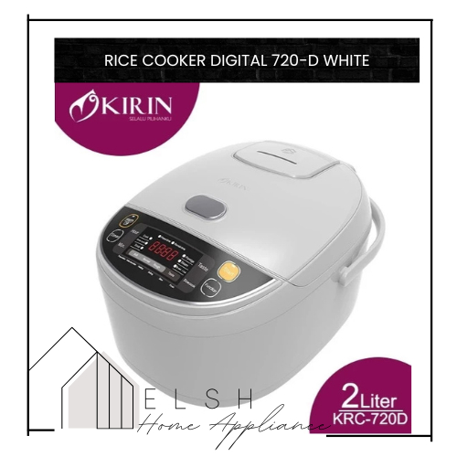 Jual RICE COOKER KIRIN KRC 720D DIGITAL WHITE | Shopee Indonesia