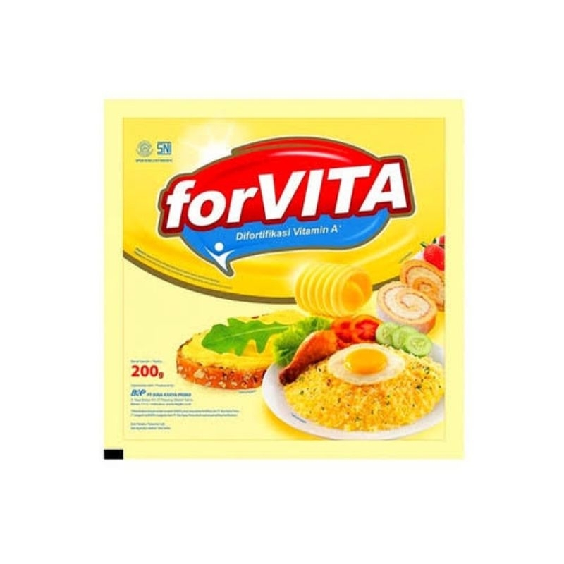 Jual FORVITA MARGARINE SERBAGUNA SACHET 200GR | Shopee Indonesia